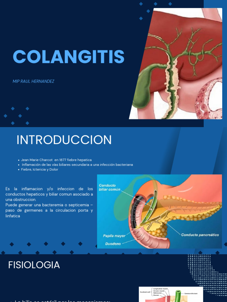 COLANGITIS | PDF | Hígado | Sistema digestivo