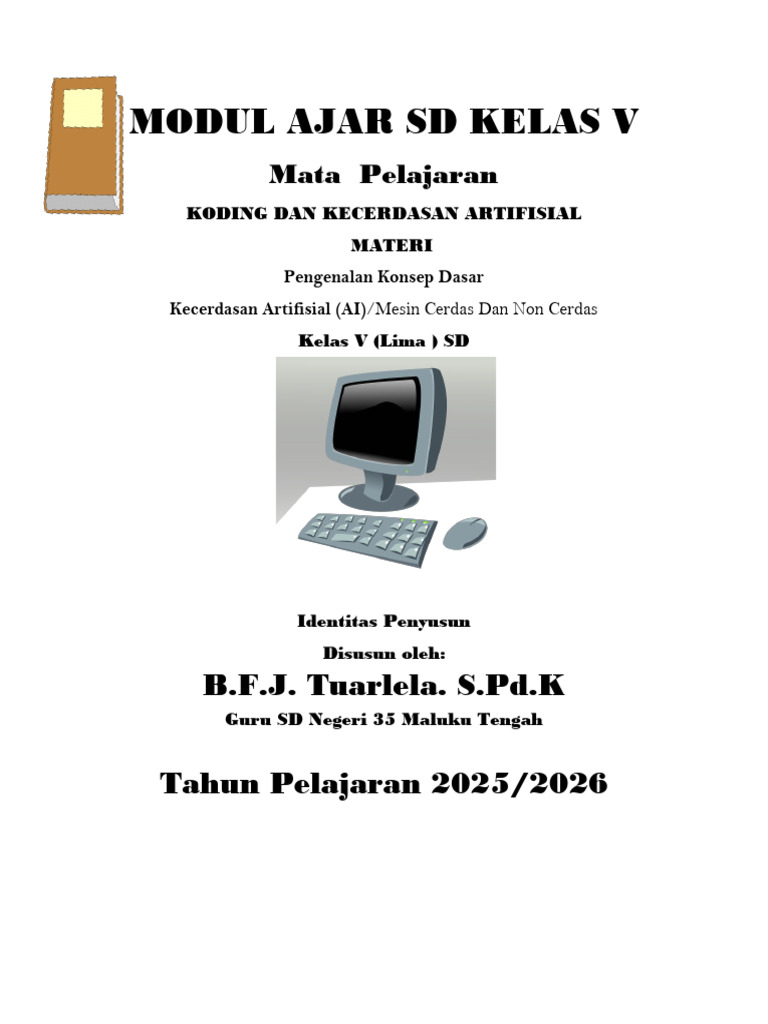 Modul Koding & AI untuk SD Kelas V | PDF