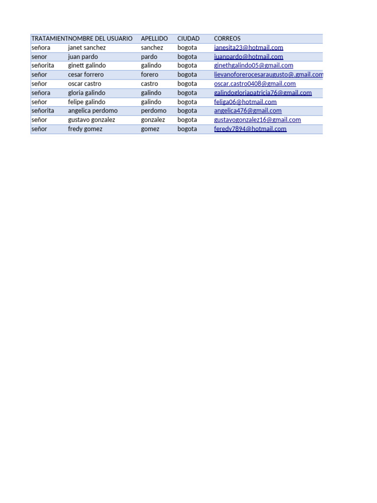 Base de Datos Excel 3 | PDF