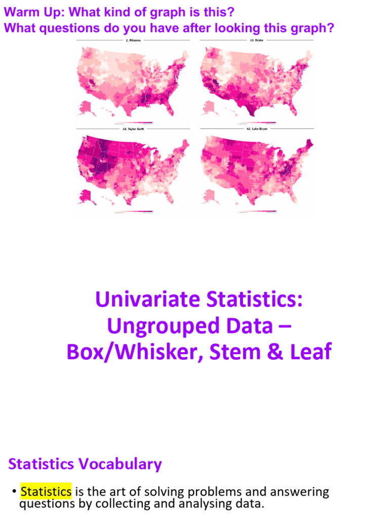 1 Univariate Statistics Boxplot Stem Leaf 6.1 | PDF | Statistics ...