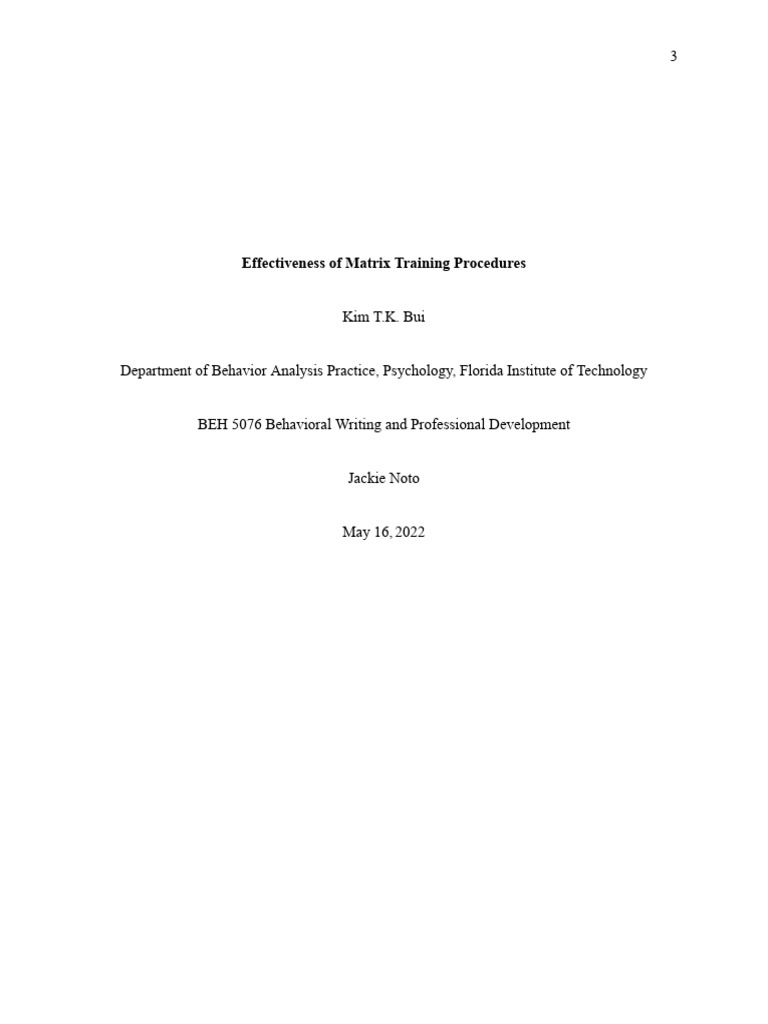 Matrix Training for Autism Language Skills | PDF | Autism | Vocabulary
