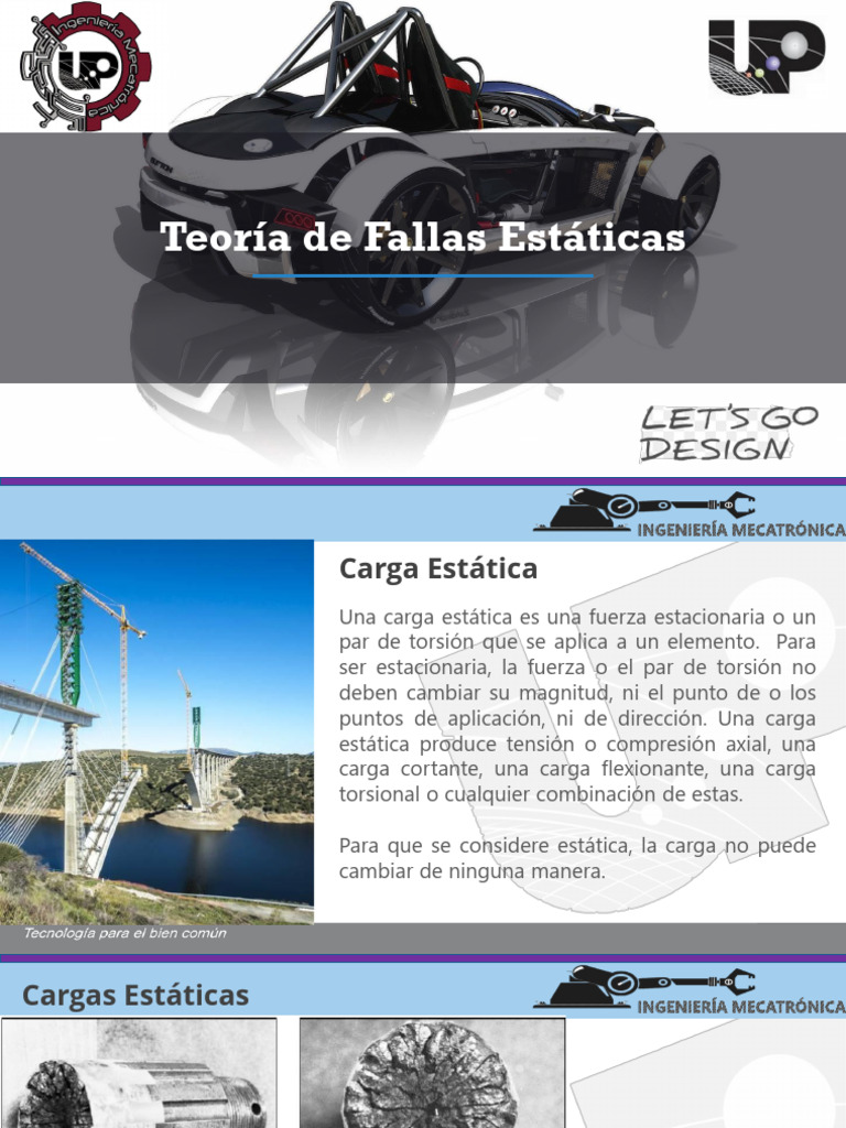 Teorías de Fallas Estáticas en Materiales | PDF | Estrés (Mecánica ...