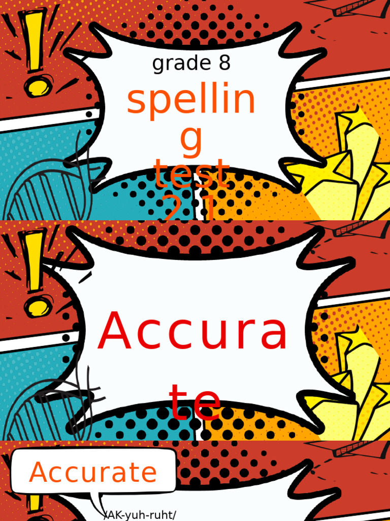 Grade 8 Spelling Test 2.1-2.3 | PDF | Linguistics