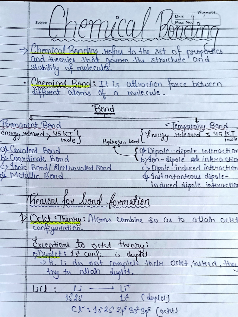 Chemical Bonding | PDF