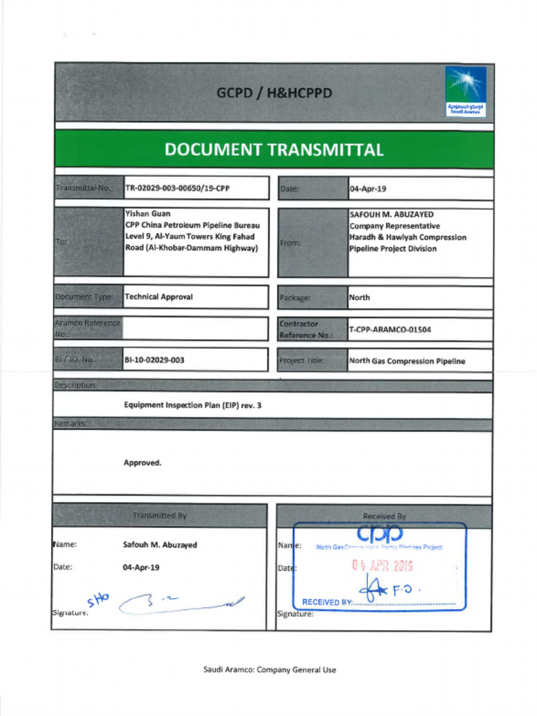 NGCP Pipelines Equipment Inspection Plan | PDF | Leak | Waste