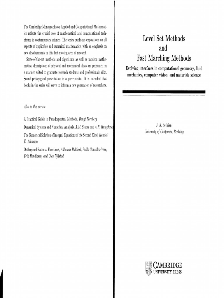 Level Set Methods and Fast Marching Methods - Sethain J - A - 1999 ...