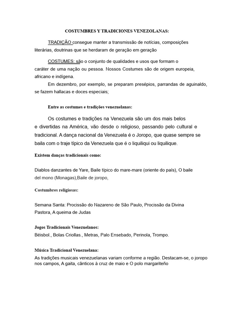 RESUMO COSTUMES | PDF