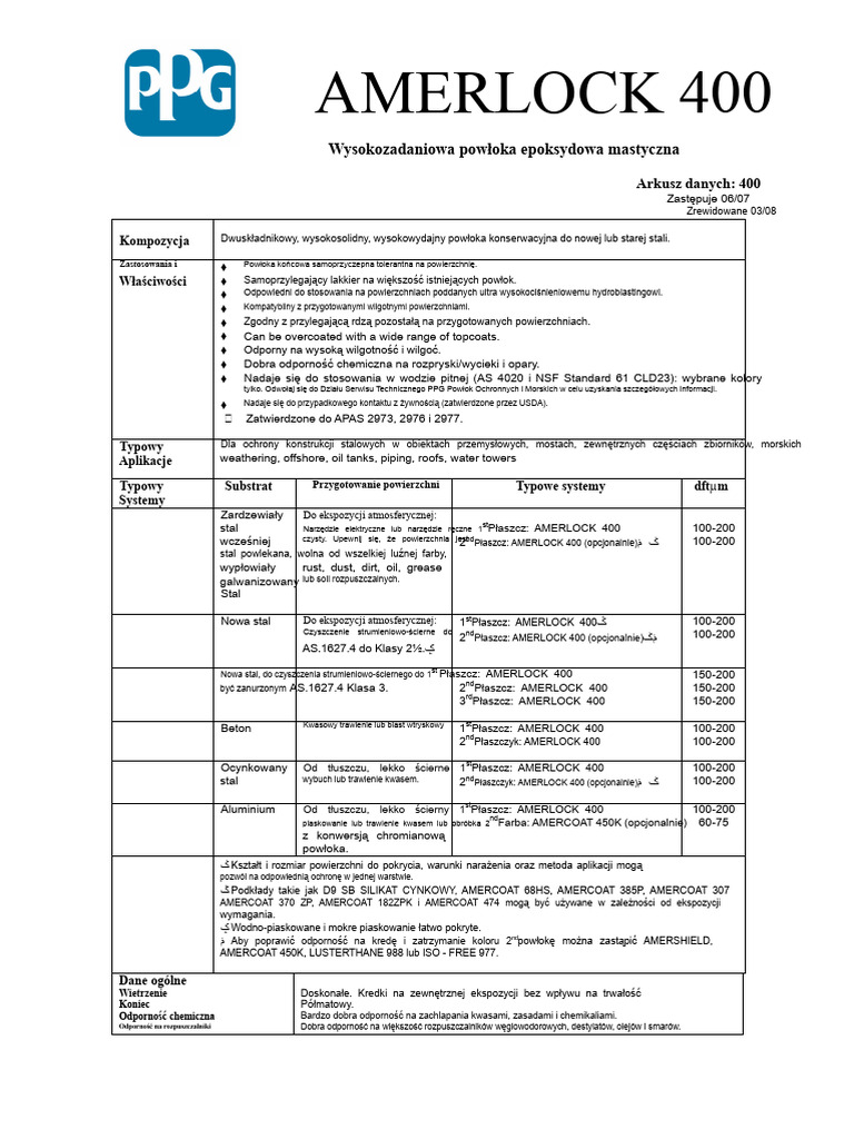 0400 Amerlock 400 PDS 8 Marca | PDF