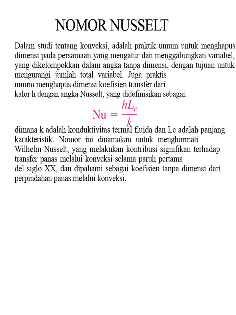 Angka Nusselt | PDF