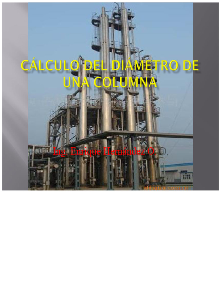 9 Calculation of A Column Diameter | PDF | Surface Tension | Liquids