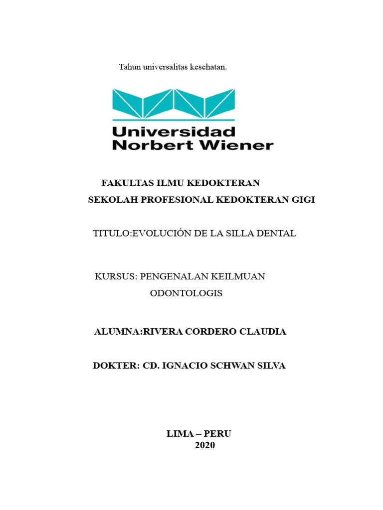 Evolusi Kursi Gigi.docx | PDF