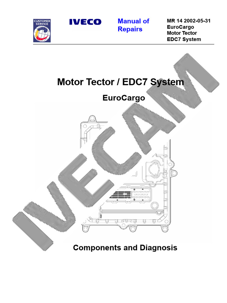 EuroCargo EDC7 System Repair Manual | PDF | Fuel Injection | Throttle