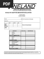 Vineland Adaptive Behavior Scale Guide | PDF | Word | Noun
