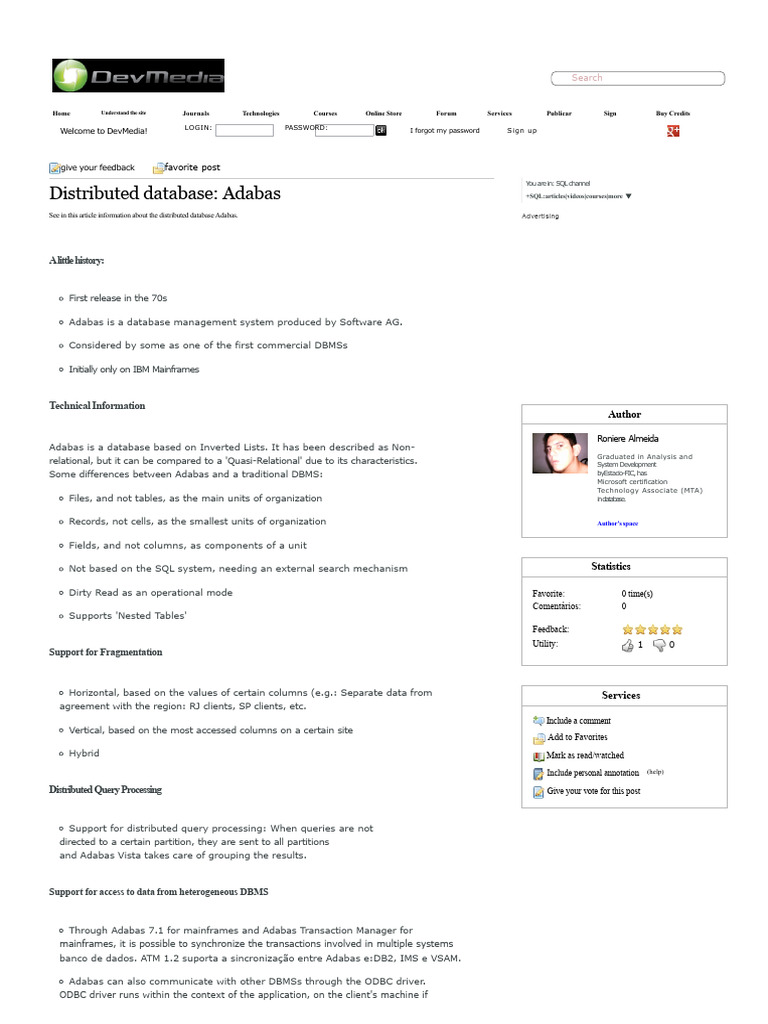 Overview of Adabas Distributed Database | PDF | Databases | Microsoft ...