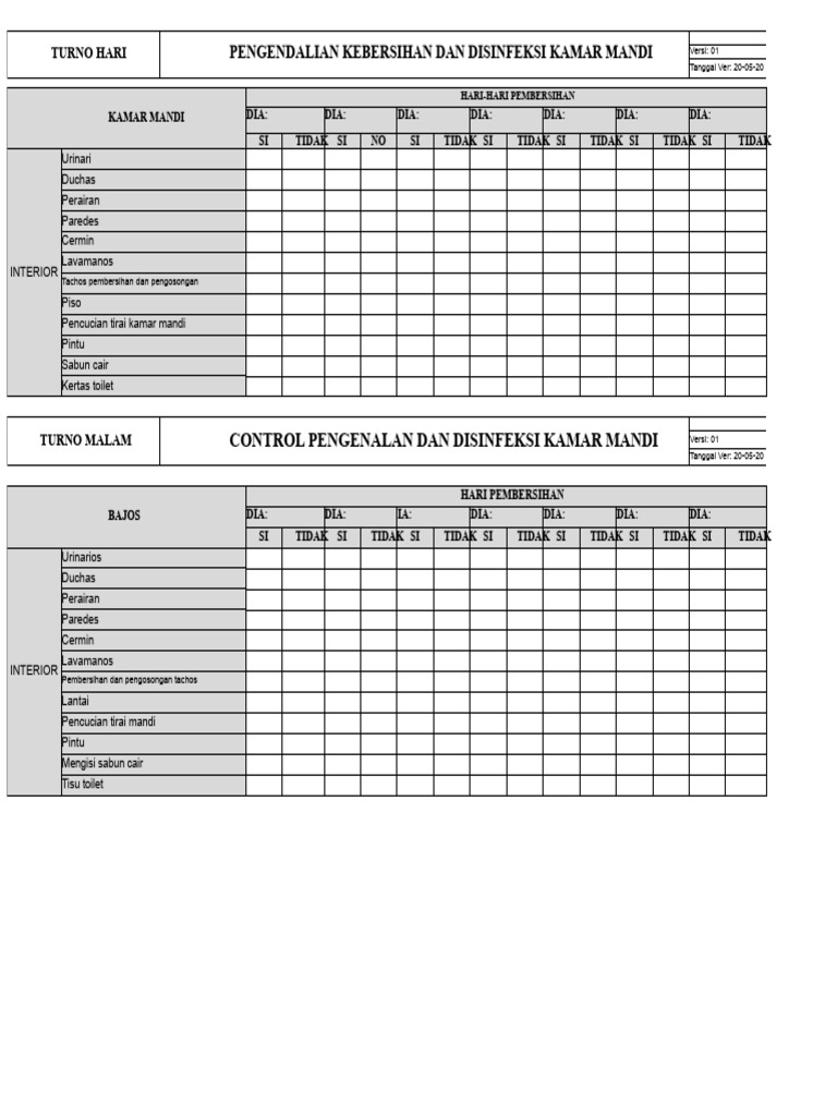 Panduan Kebersihan dan Disinfeksi Ruang | PDF
