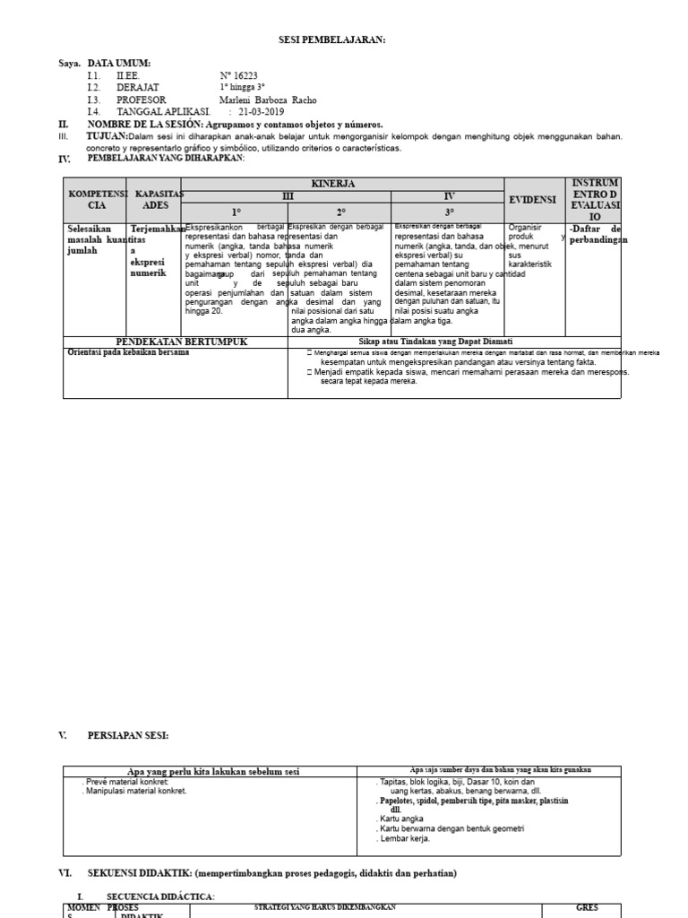 SESI BELAJAR KITA MENGUMPULKAN DAN MENGHITUNG OBJEK ..MARLENY- ELY.. | PDF