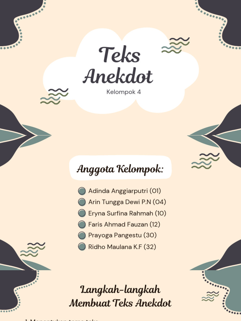 Langkah-Langkah Membuat Teks Anekdot | PDF