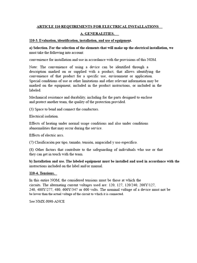 Electrical Installation Standards Guide | PDF | Electrical Connector ...