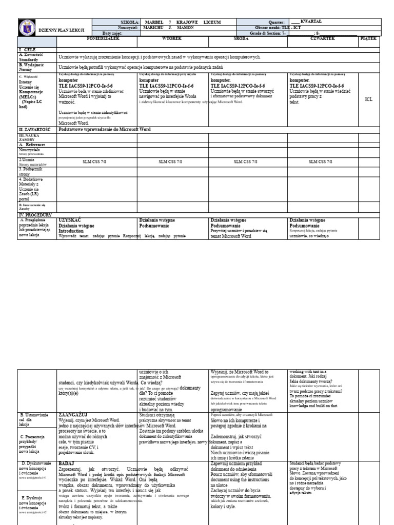 DLL-ICT Ms Word | PDF