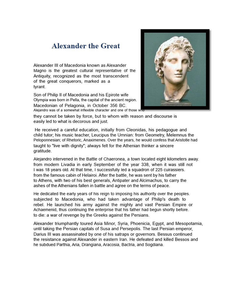 Life and Conquests of Alexander the Great | PDF | Alexander The Great ...