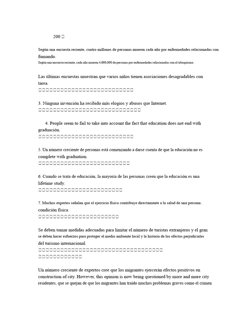 200 Frases Imprescindibles para La Redacción | PDF | Turismo | Sociedad