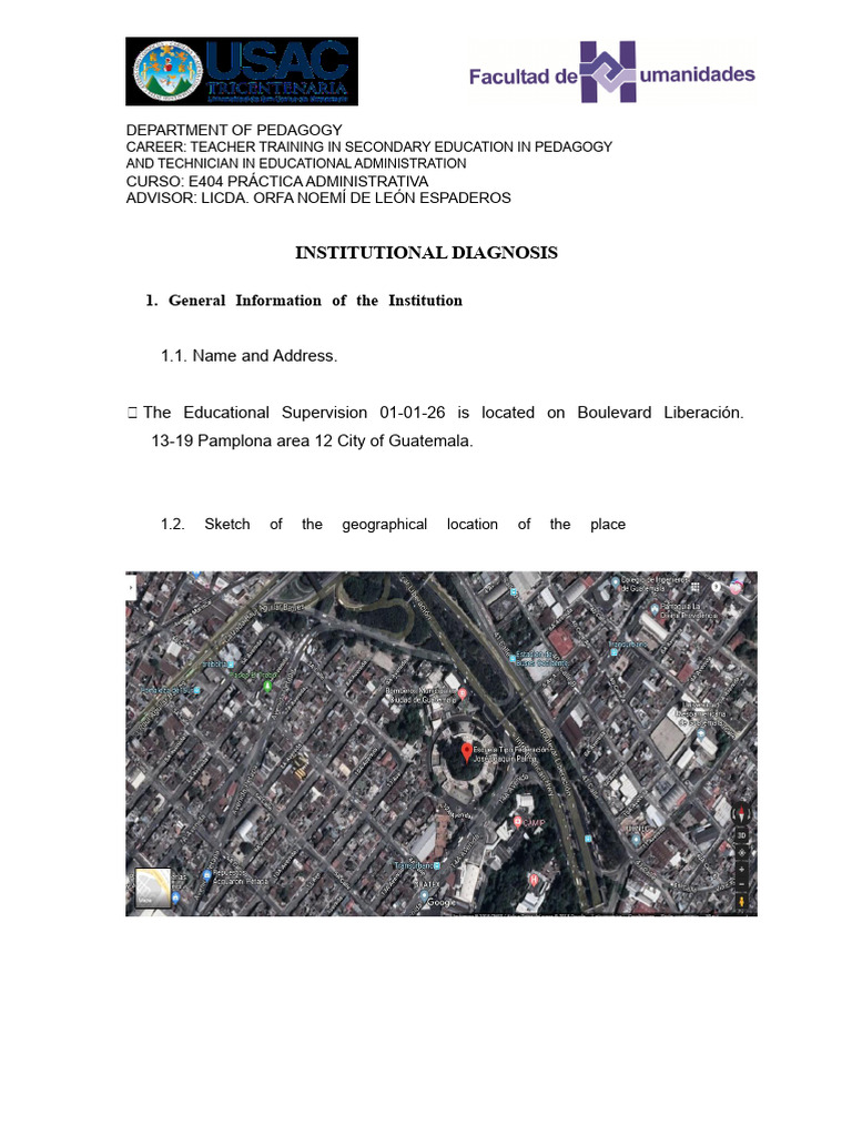 Institutional Diagnosis.docx | PDF | Swot Analysis | Mediation