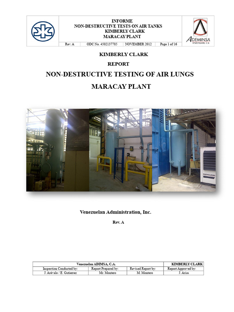 Pressure Vessel Inspection Report | PDF | Nondestructive Testing ...