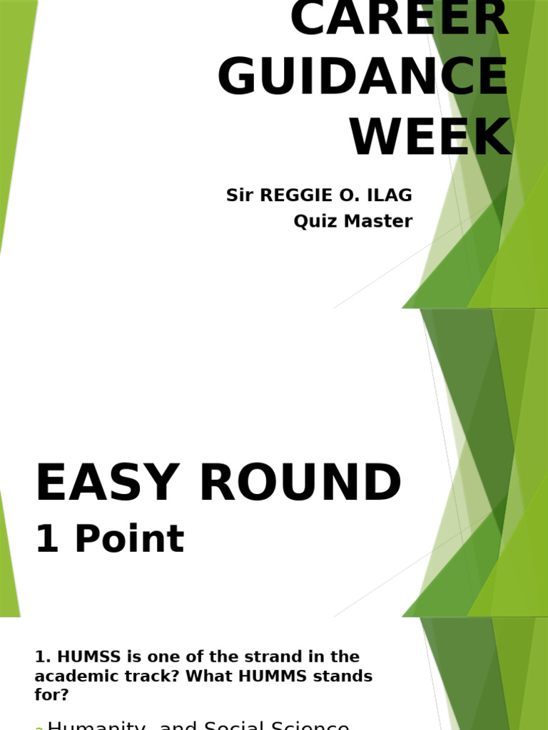 Quizbee Careerguidanceprogram | PDF