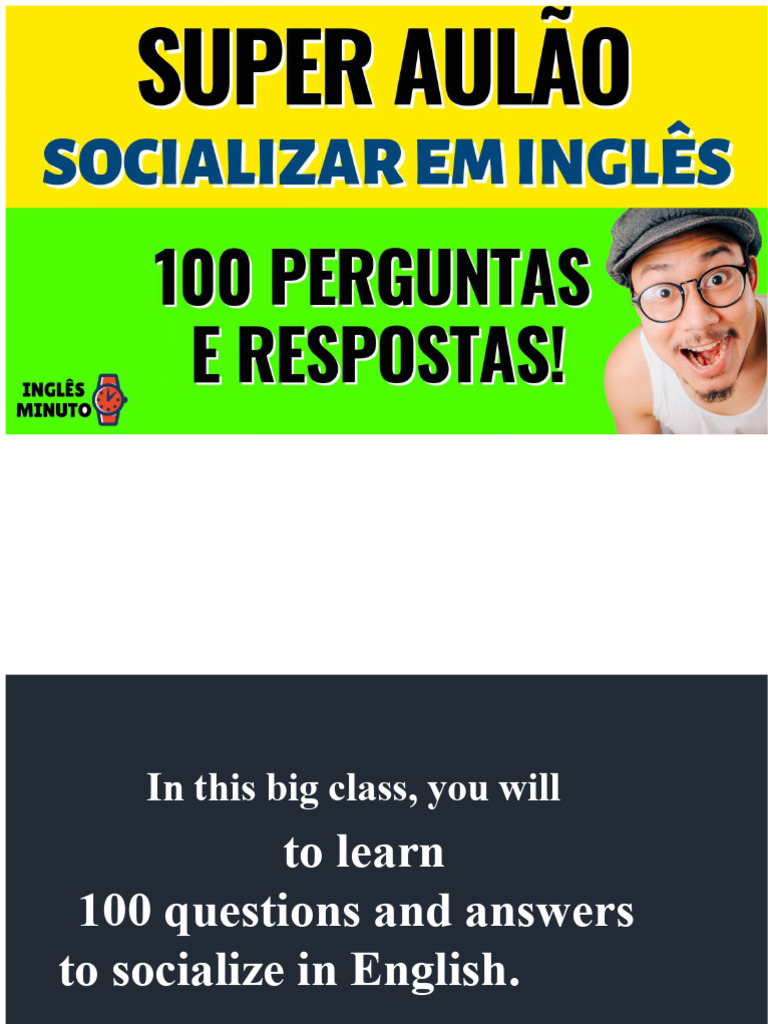 100 Essential English Social Questions | PDF