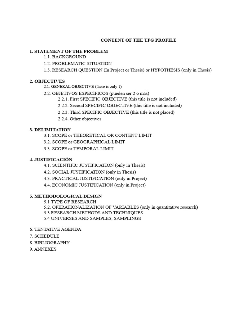 Research Profile Outline | PDF