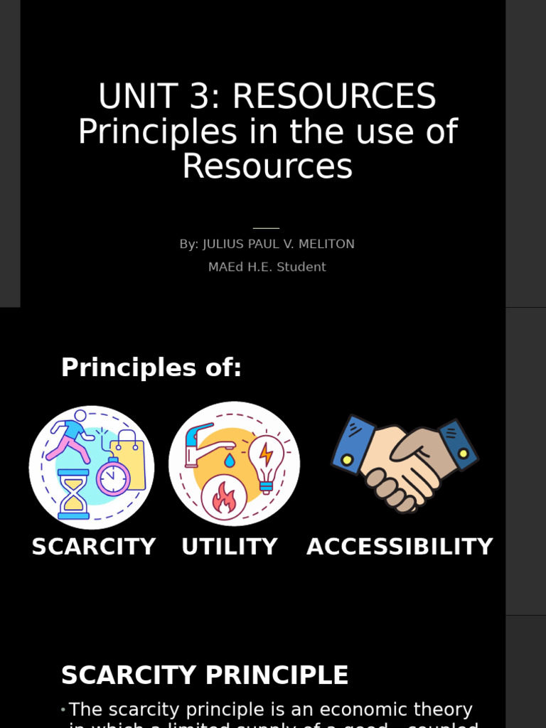 3.2 Principles in The Use of Resources | PDF | Economics | Demand