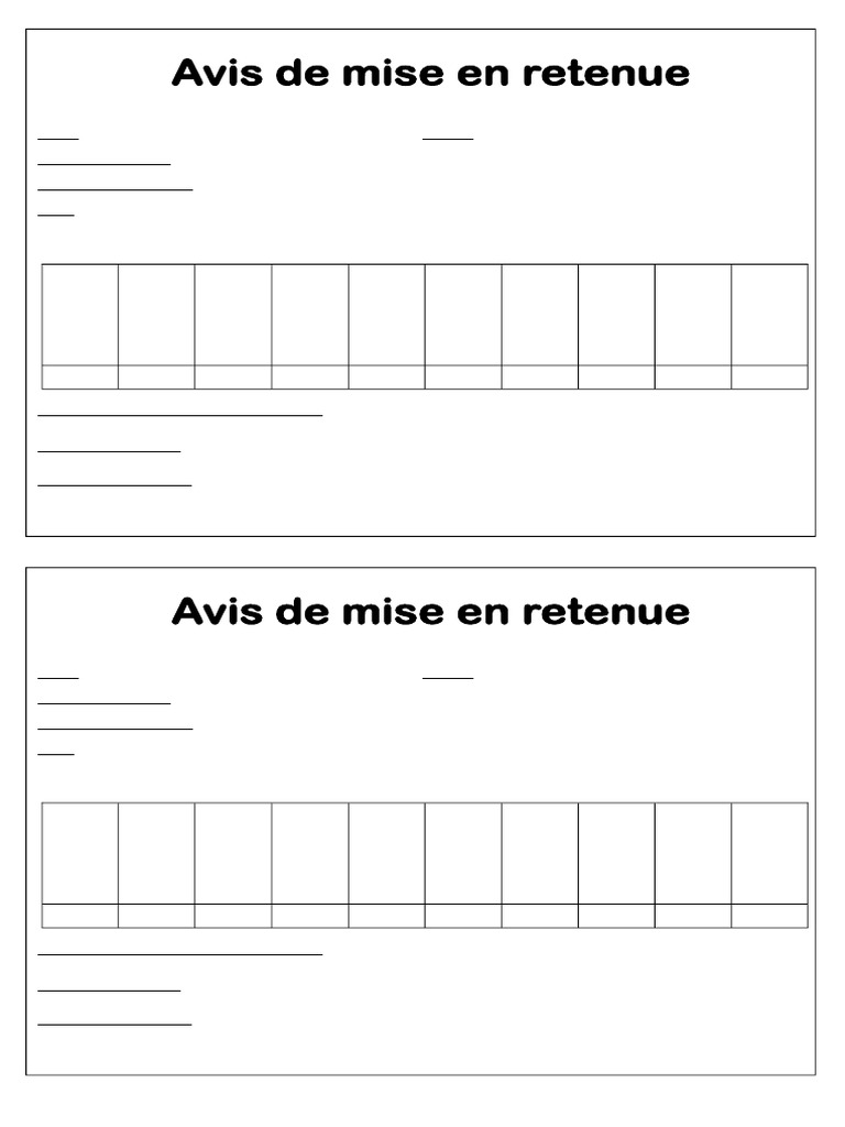 Retention Form | PDF