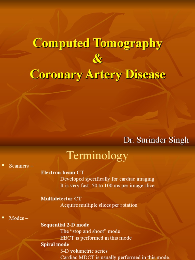 Computed Tomography & Coronary Artery Disease | PDF | Atheroma | Ct Scan