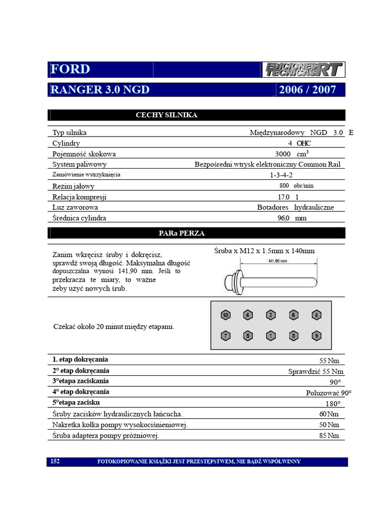 Ford Ranger 3000 NGD | PDF