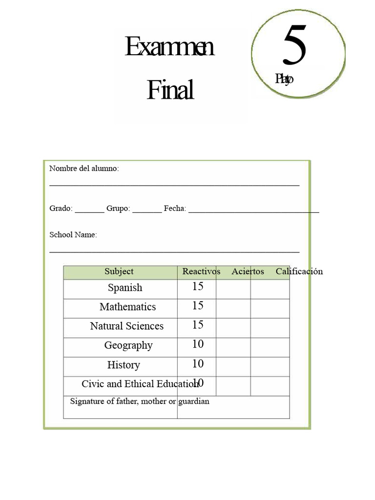 5th Grade - Final Exam (2017-2018) | PDF | Butterfly | Pupa