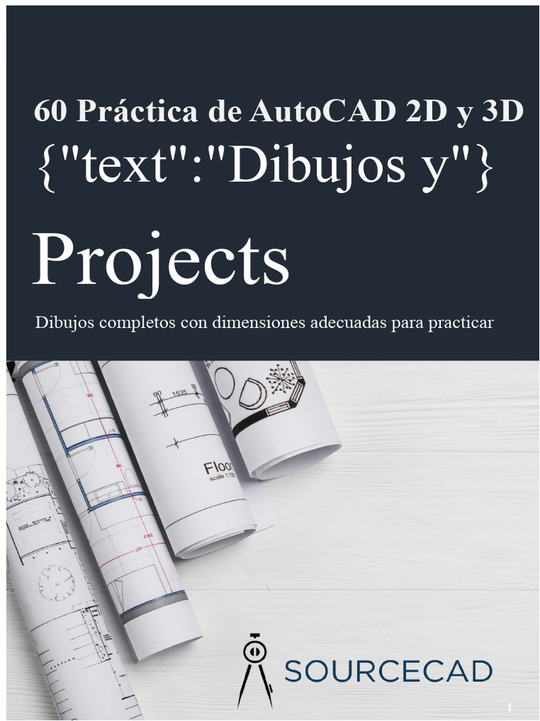 60 Dibujos y Proyectos de Práctica en AutoCAD 2D y 3D | PDF | Cad automático | Diseño asistido ...