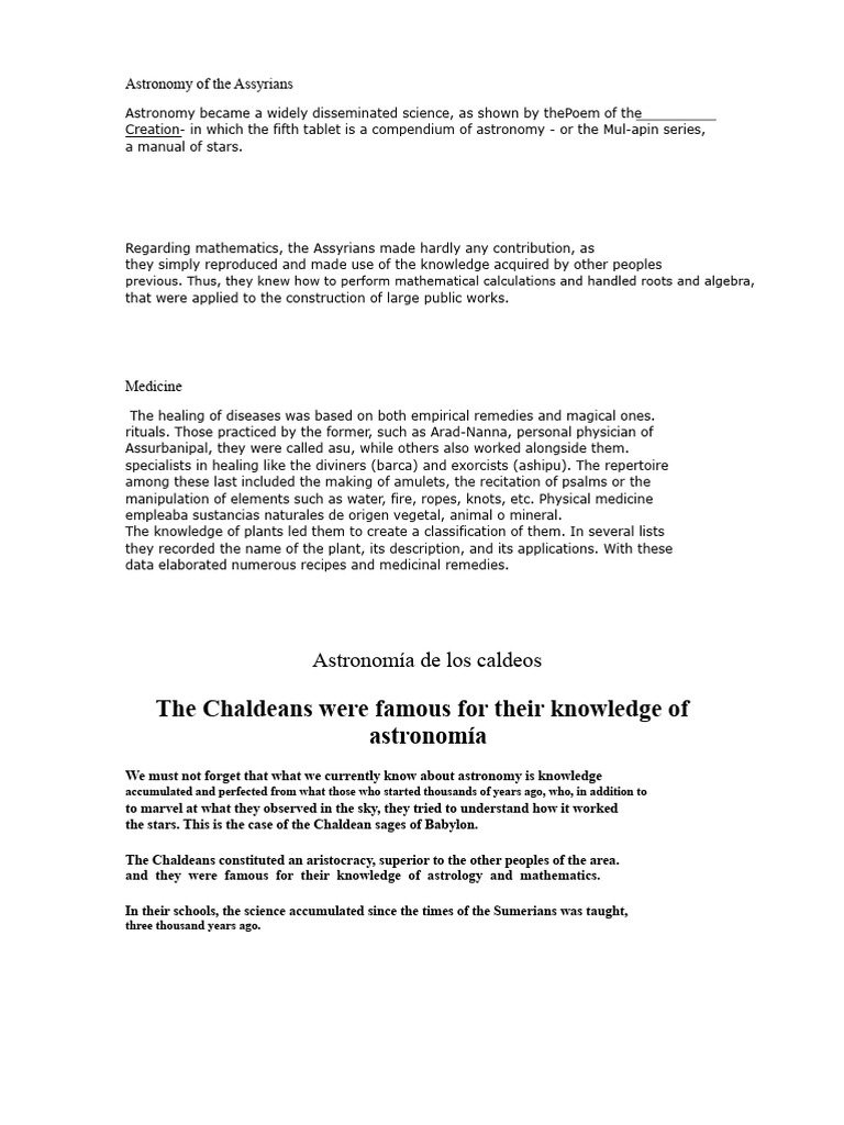 Assyrian Astronomy and Astrology Insights | PDF | Babylonia | Mesopotamia