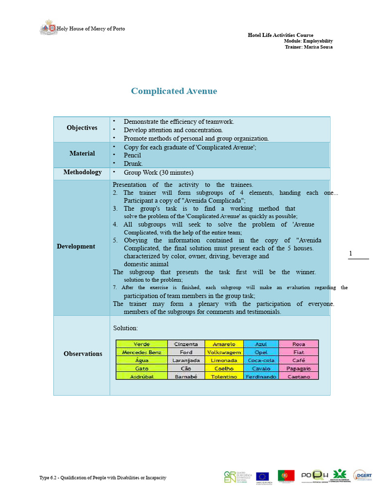30 - Complicated Avenue Worksheet | PDF