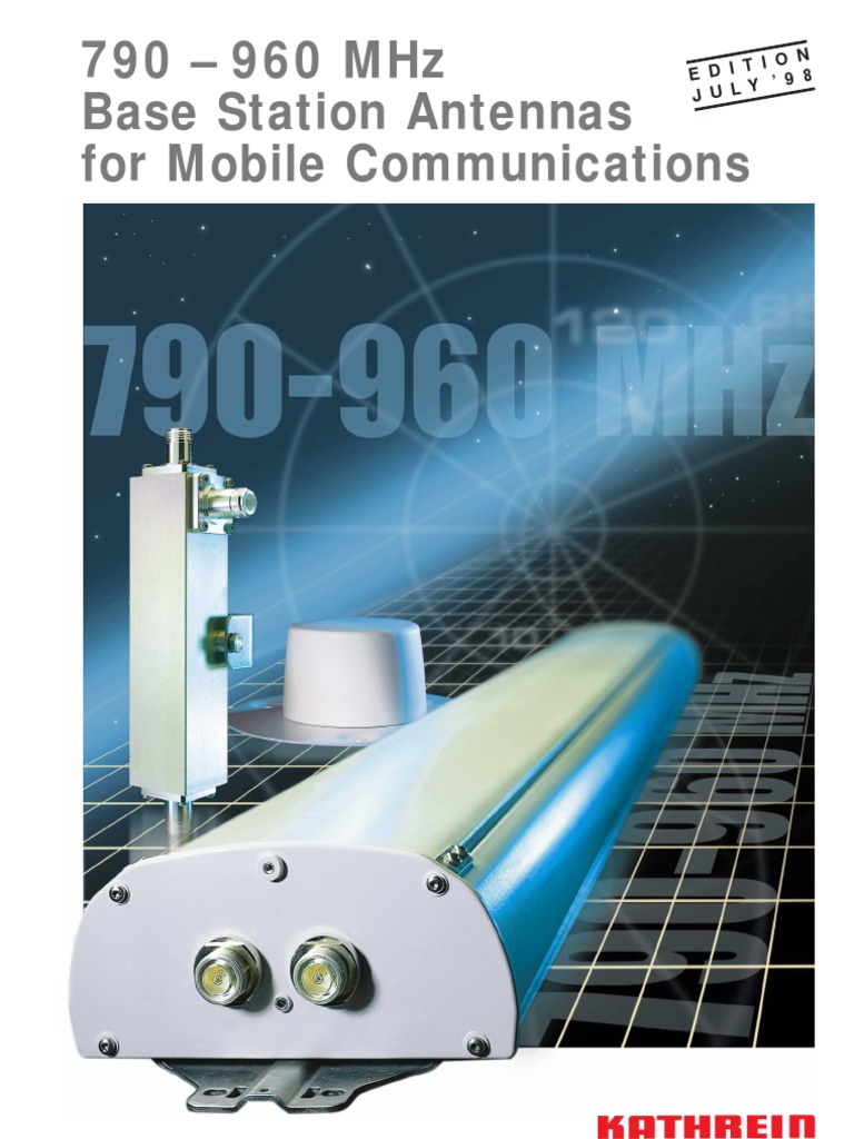 Kathrein 790-960 MHz Antennas Overview | PDF | Antenna (Radio) | Decibel