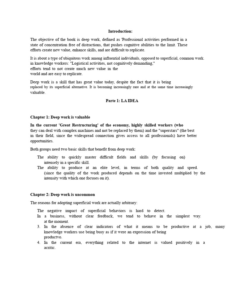 Mastering Deep Work for Success | PDF | Disciplines | Attention