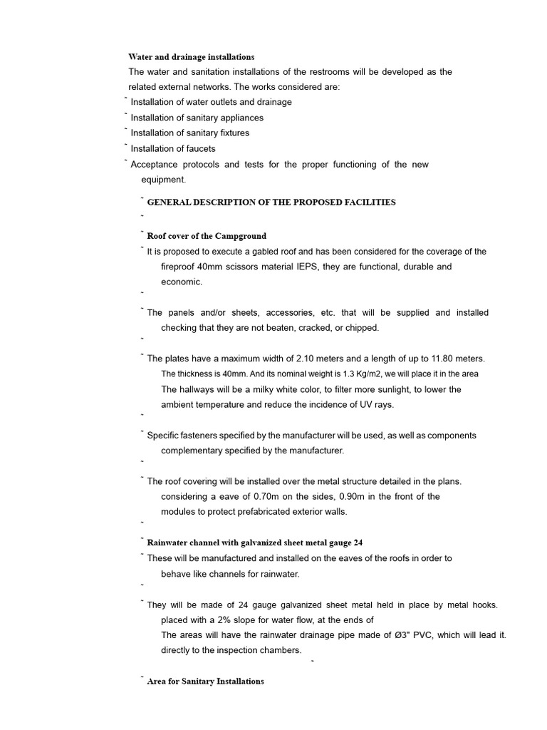 SCOPE Water and Drainage Installations | PDF | Pipe (Fluid Conveyance ...
