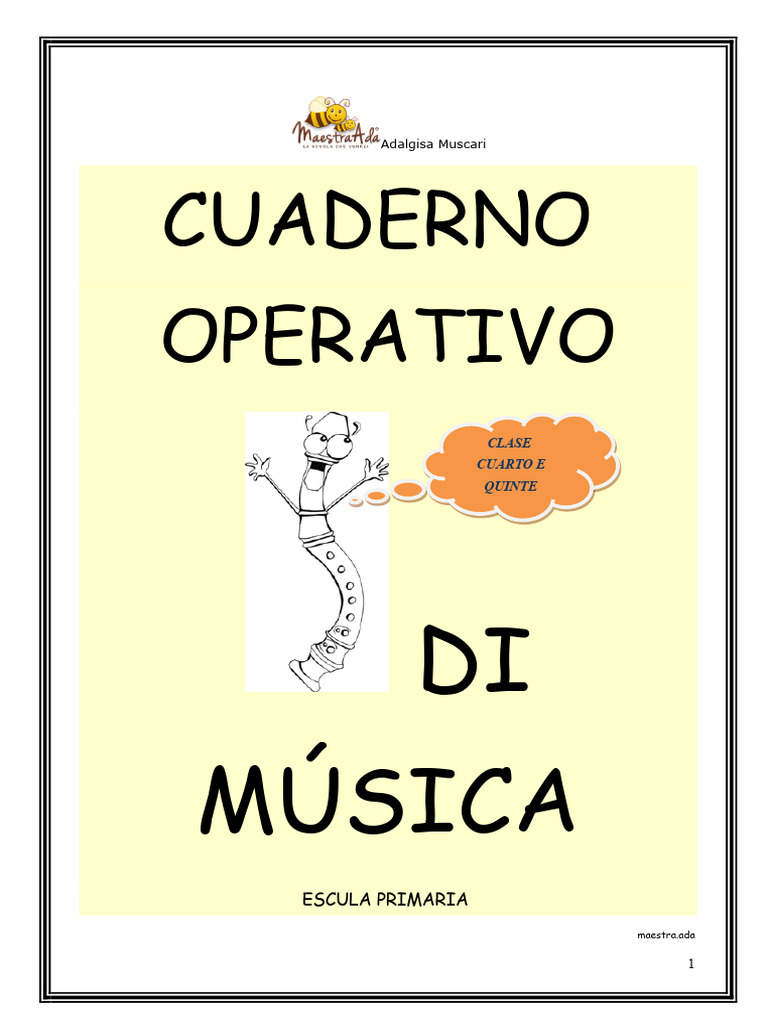 Cuaderno de Música IV y V 2 | PDF | Ritmo | Teoría musical