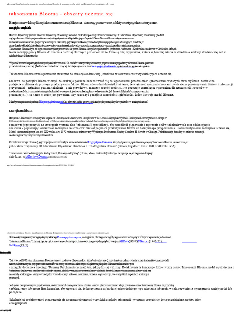 Taksonomia Blooma | PDF