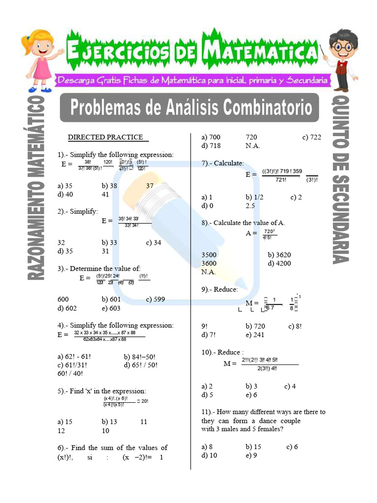 High School Math Practice Problems | PDF