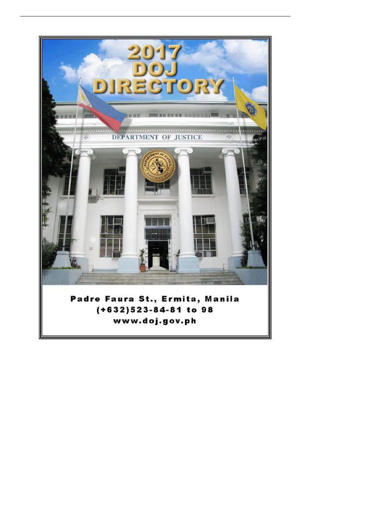 Directorio Del DOJ | PDF | Gobernancia | Justicia