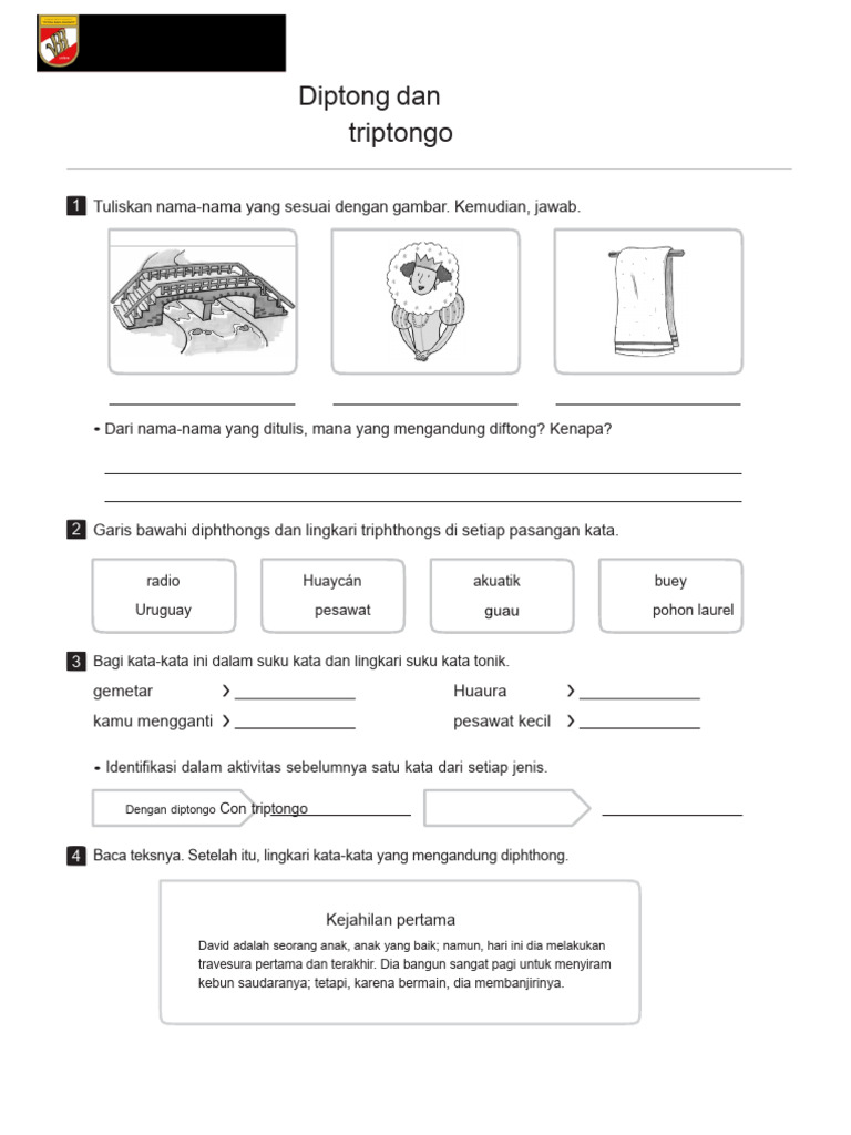 Diptong dan Triptongo dalam Bahasa Spanyol | PDF