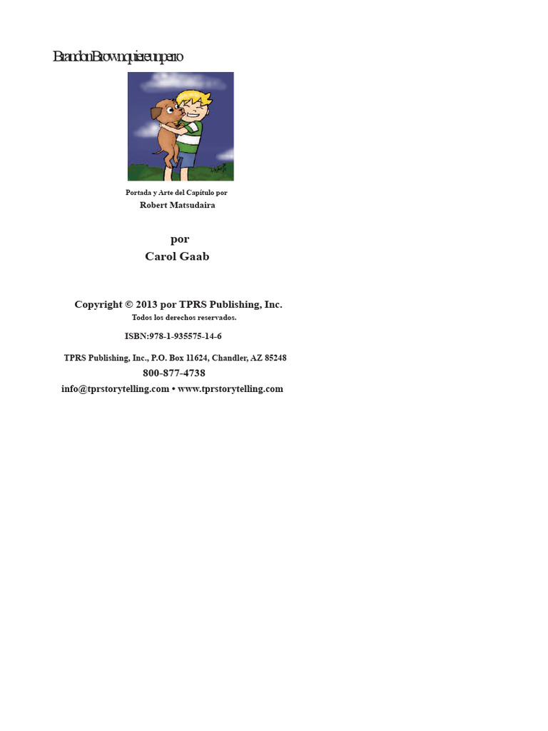 Brandon Brown Wants A Dog | PDF