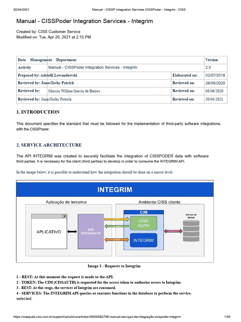 CISSPoder Integration Services Manual | PDF | Receipt | Integer ...