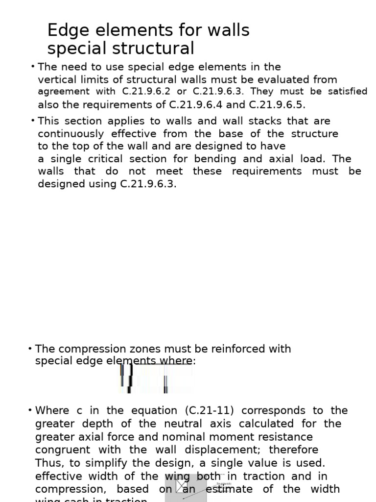 Special Edge Elements for Structural Walls | PDF | Mechanical ...