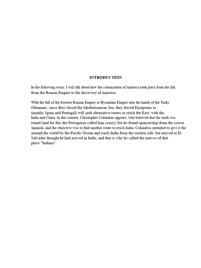 Essay On The Discovery of America | PDF | Voyages Of Christopher ...